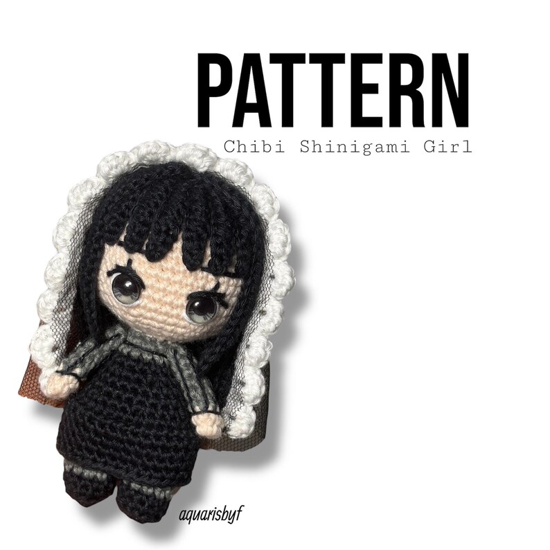 Chibi Shinigami Girl Crochet Pattern - Etsy
