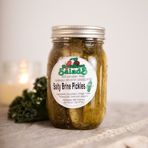 Salty Brine Pickles 16 Oz - Etsy