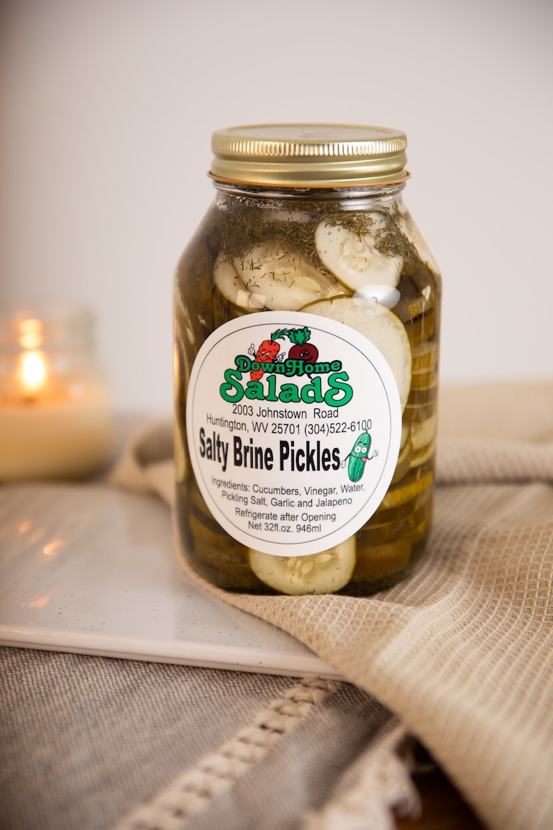 Salty Brine Pickles Chips 32 Oz - Etsy