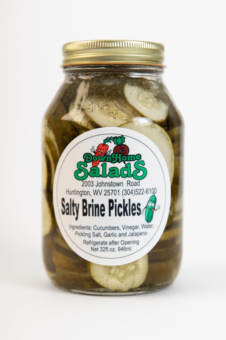 Salty Brine Pickles Chips 32 Oz - Etsy