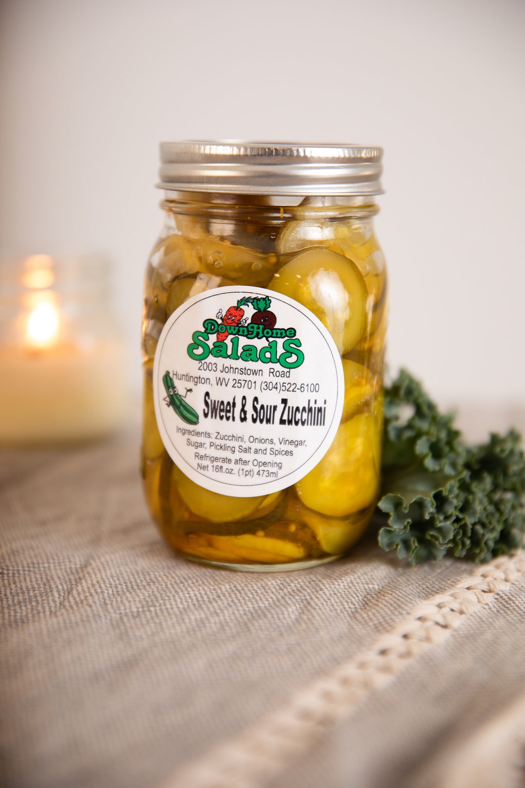 Sweet & Sour Zucchini 16 Oz - Etsy