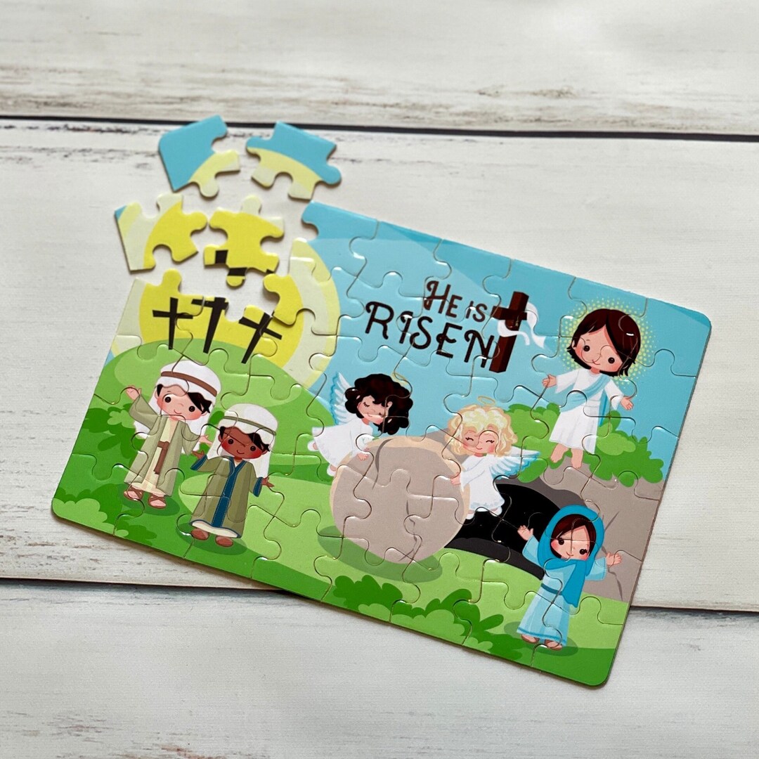Easter "he is Risen" Children's Puzzle (5x7.5 Inches - 48 Standard Size ...