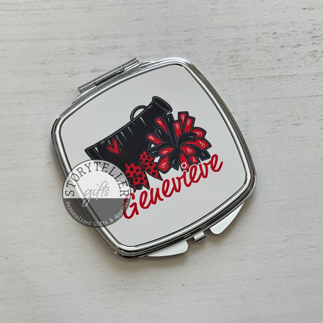Personalized Cheerleader Compact Mirror, Makeup Mirror, Travel ...