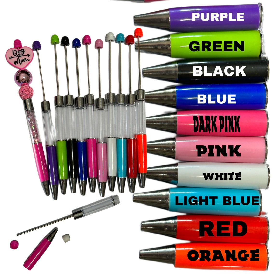 DIY Fillable and Beadable Pens/ Craft Pens/ Glitter Pens/ Snow Globe ...