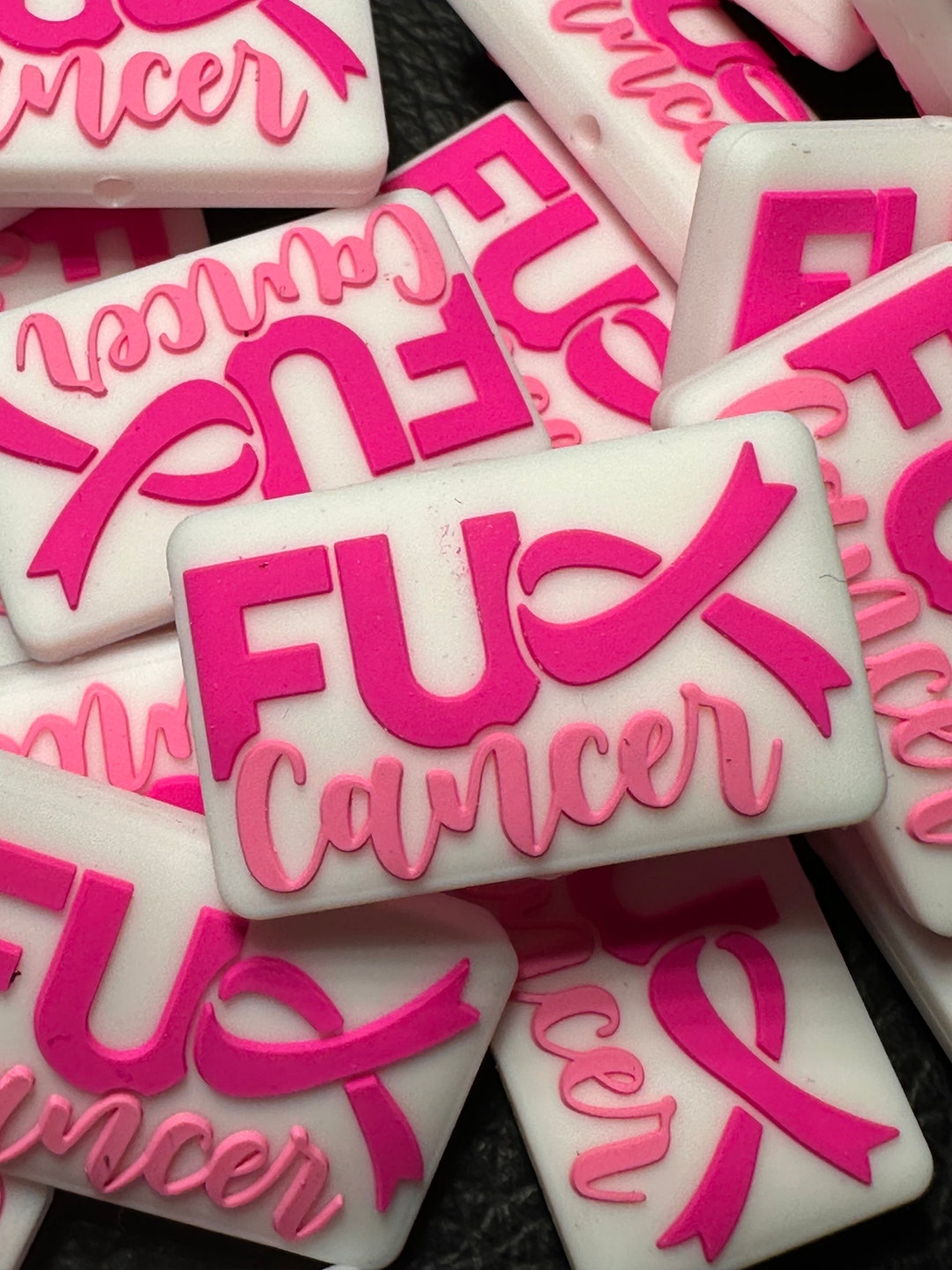 Cancer FU / Focal Bead/ Beadable Pen/ Silicone Bead/ Keychain Bead ...