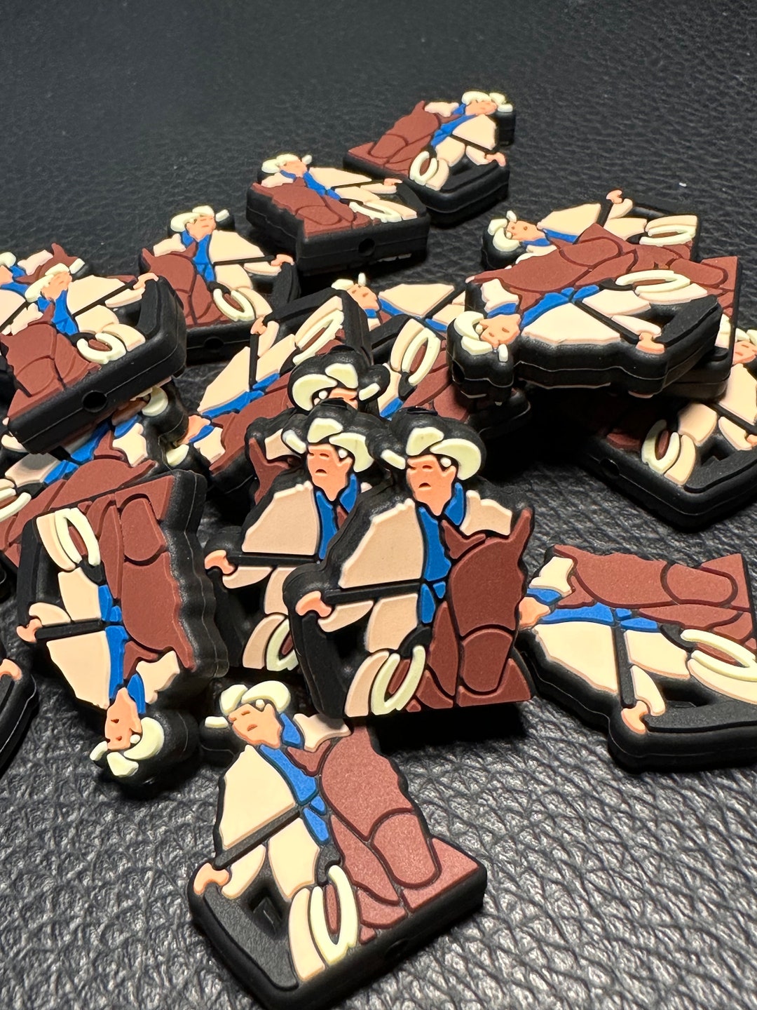 Cowboy/focal Bead/ Ranch Hand / Beadable Pen/silicone Bead/ Keychain ...