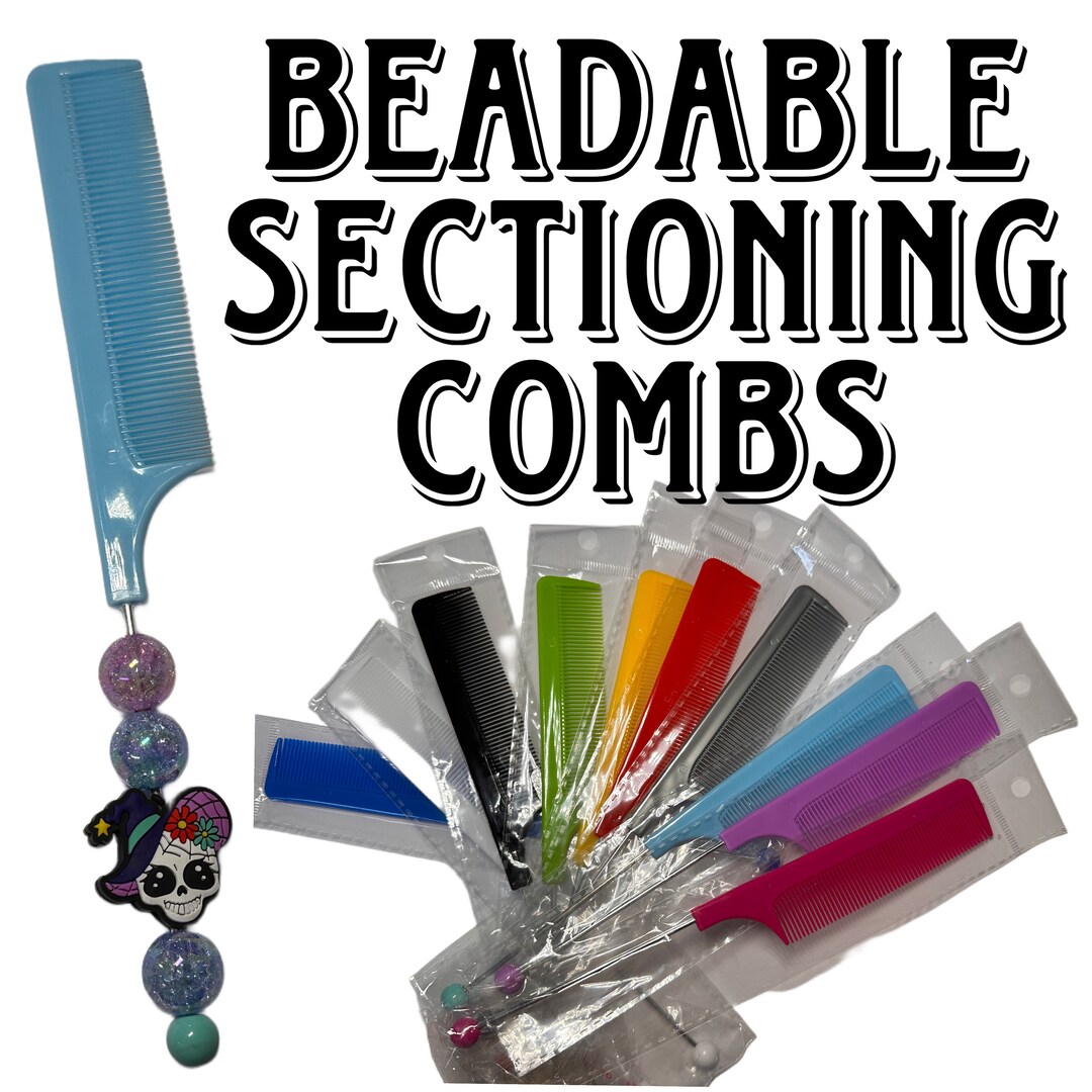 DIY Beadable Combs/ Sectioning Comb/ Rat Tail Comb/ Hair Dresser/many ...