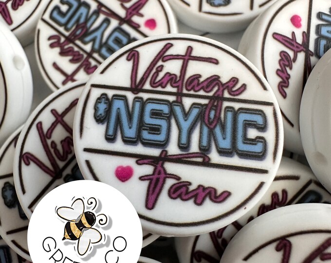 Vintage NSYNC Fan (designed by Us at Greer & Co) Focal Bead/ Beadable ...