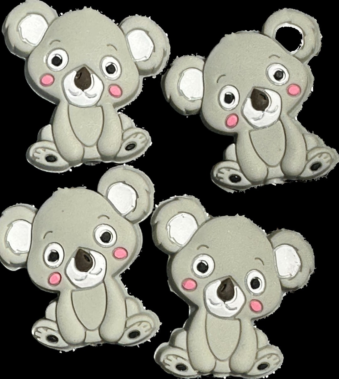 Koala Bear / Focal Bead/ Beadable Pen/ Silicone Bead/ Keychain Bead ...