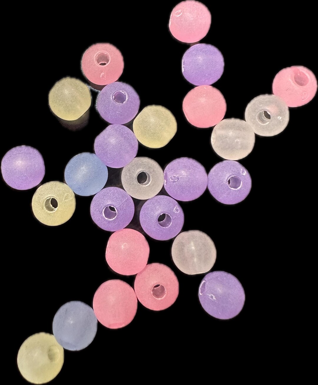 Acrylic Frosted Matte Color Beads /8mm Beads /fits Beadable Pen ...
