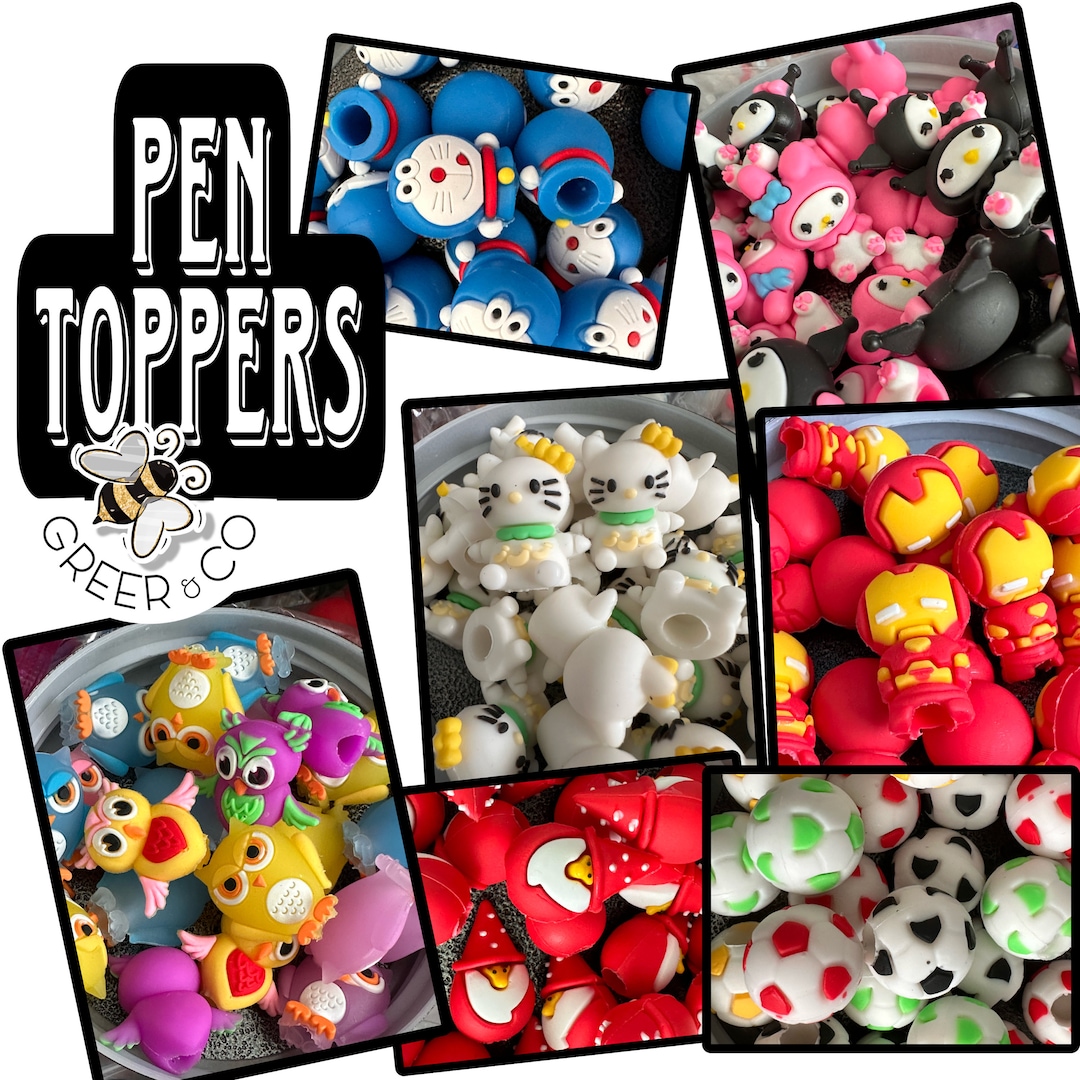 NEW! Mixed Pen Toppers / Assorted Topper/ Beadable Pen/ Pen Top ...