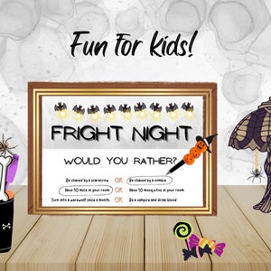 Halloween Would You Rather Printable Game Printable Party - Etsy