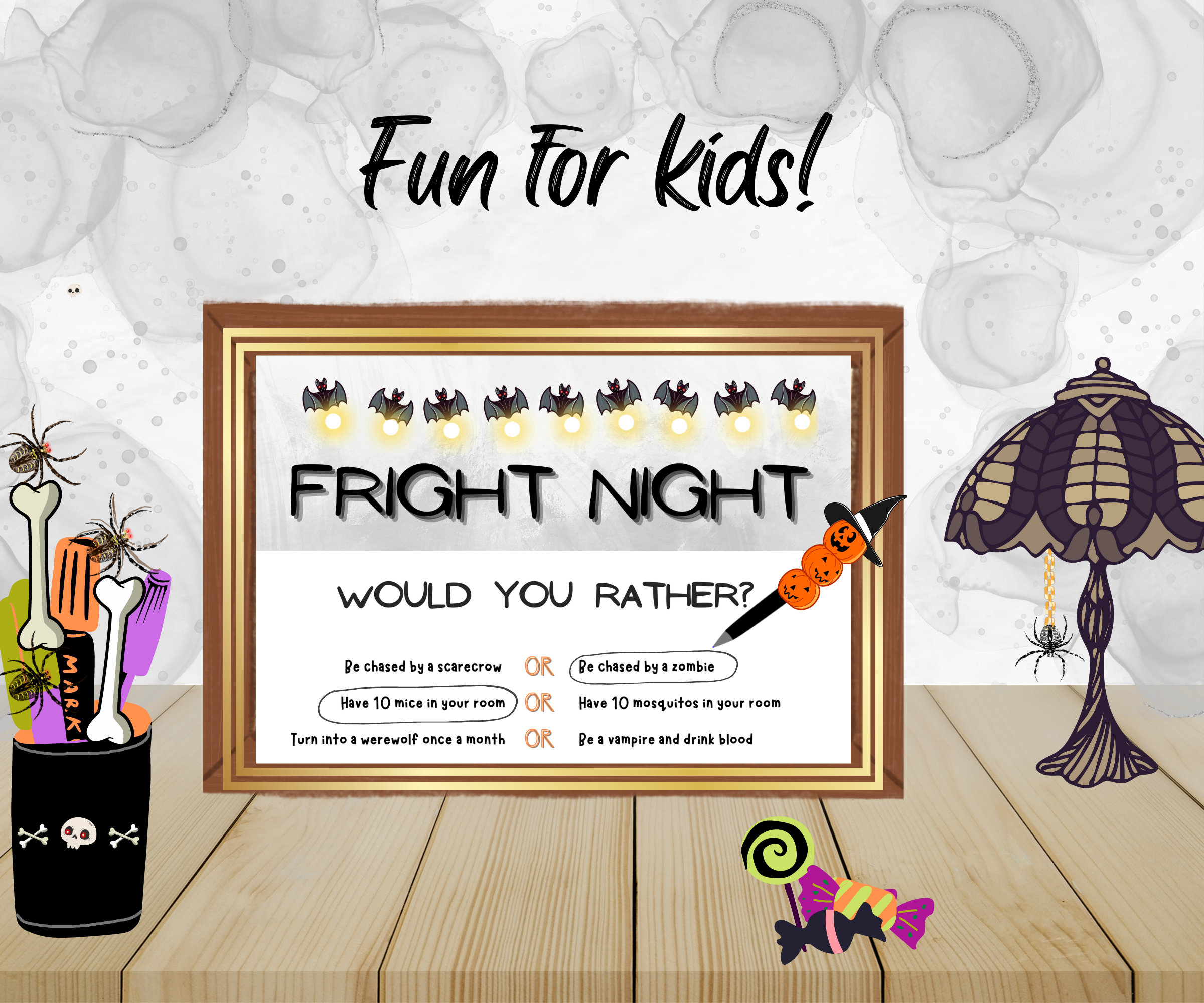 Halloween Would You Rather Printable Game Printable Party - Etsy