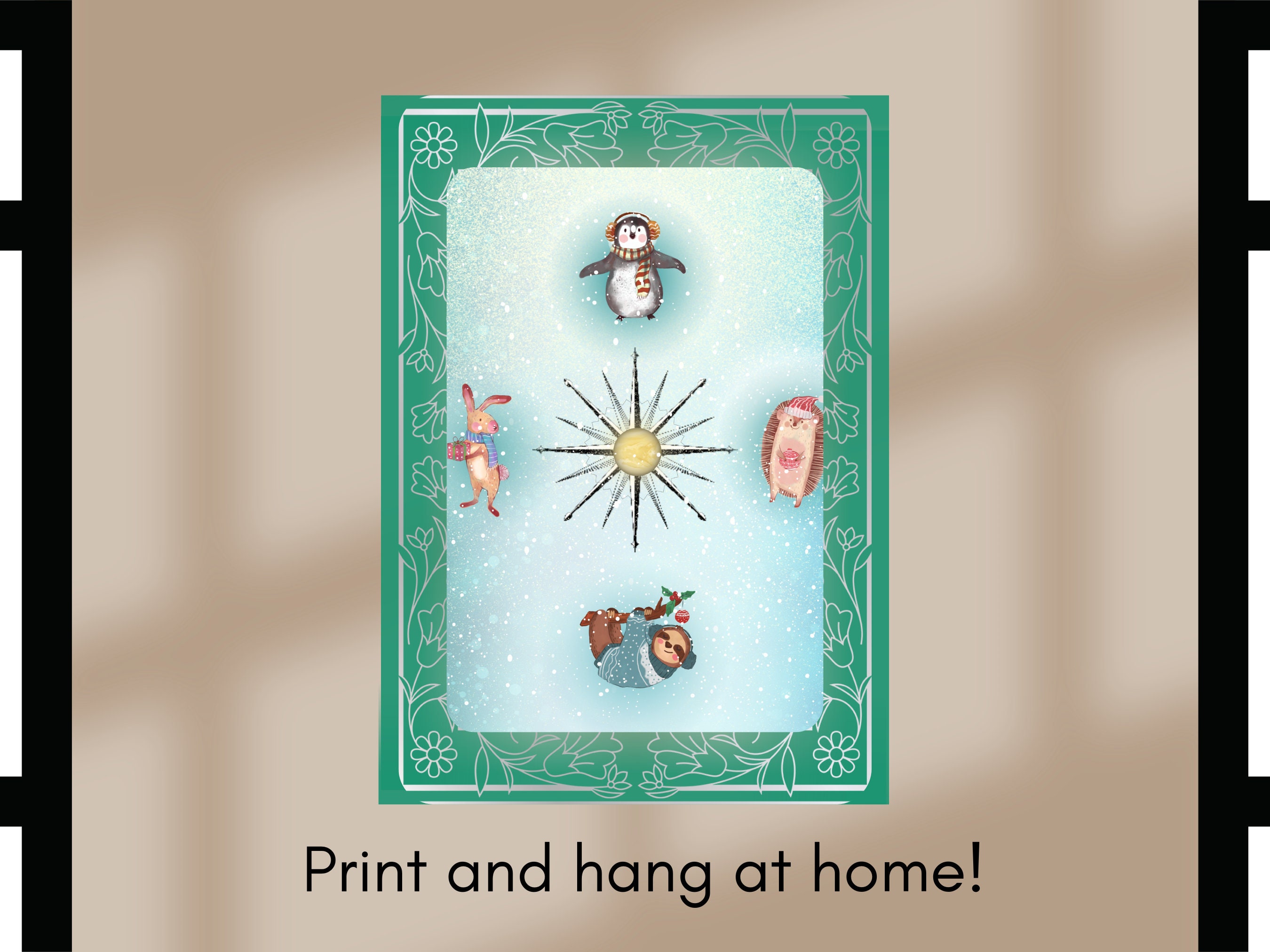 Printable Winter Wall Art Winter-theme Wall Art Christmas - Etsy