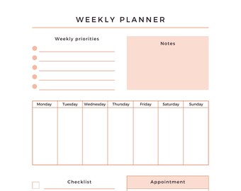 Executive Daily Planner Fillable Pdf Reusable Printable - Etsy