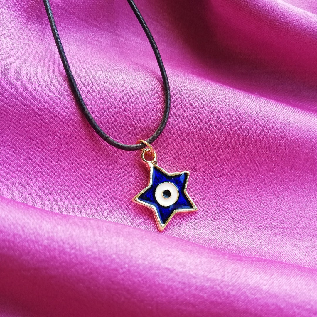 Star Evil Eye Necklace, Nazar Necklace, Blue Evil Eye Jewelry for Gift ...