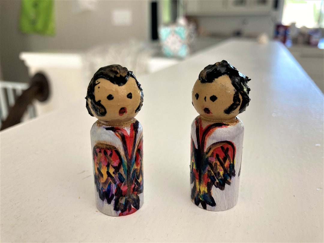 Elvis Presley Peg Doll. Elvis Pegly. Hand Painted, Unique, One-of-a ...