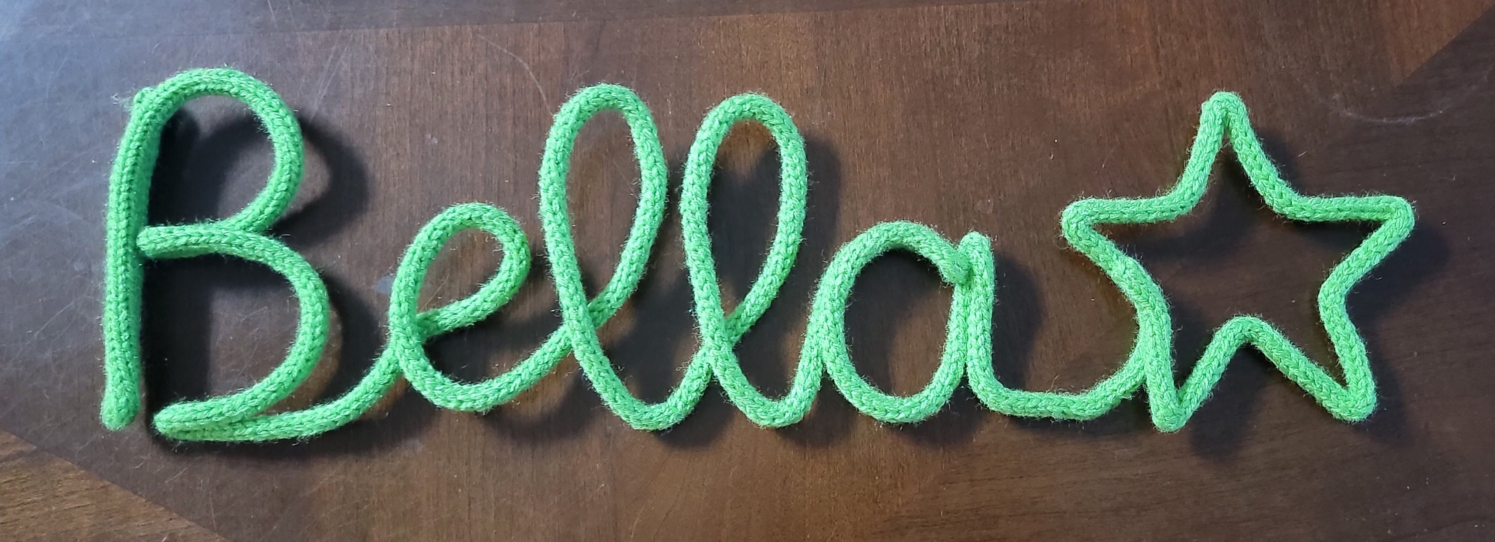 Custom Knitted Wire Art Names/words - Etsy