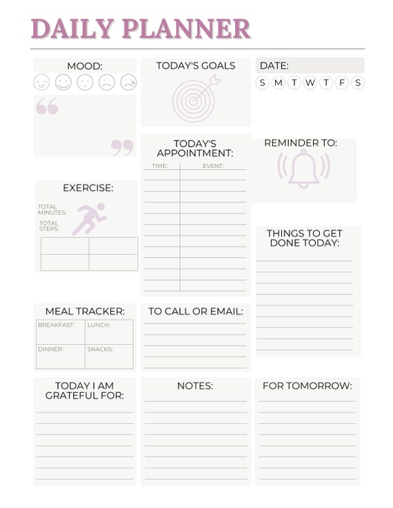 Daily Planner SVG List SVG to-do SVG - Etsy