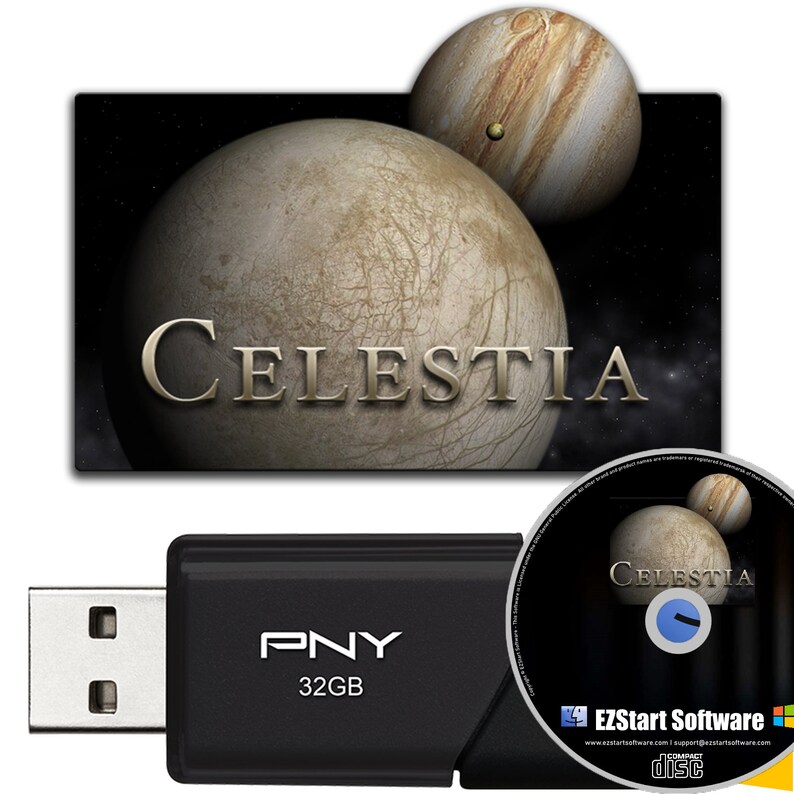 Celestia Real-time 3D Visualization of Space on CD/USB - Etsy