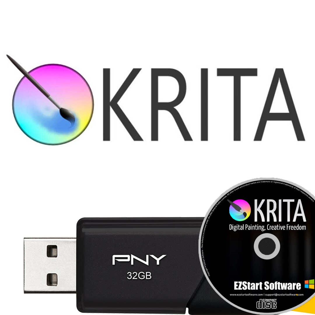 Krita Raster Graphics Editor Digital Painting & 2D Animation on CD/USB ...