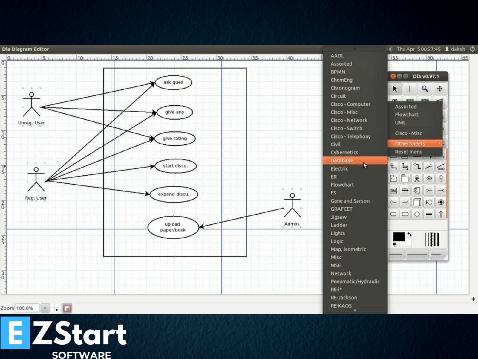 Dia Diagram Editor Professional Drawing Software on CD/USB - Etsy