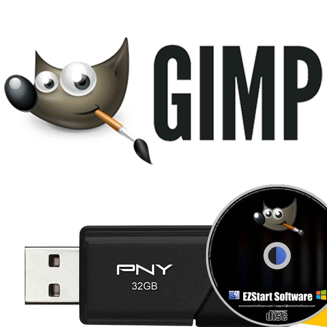 GIMP Raster Graphics Editor Image Manipulation Program on CD/USB - Etsy