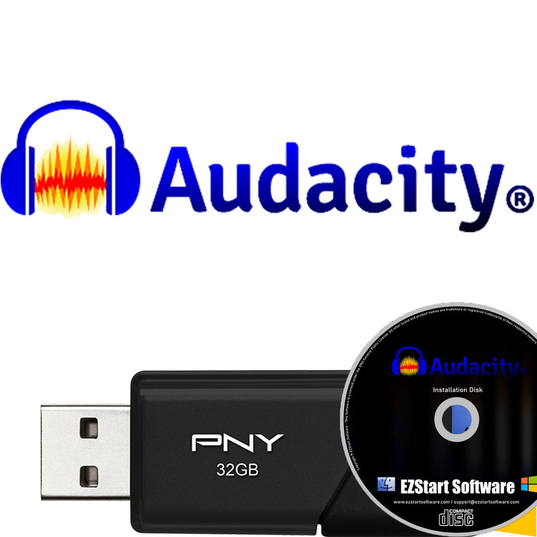 Audacity Professional Audio Music Editing & Recording Software on CD ...