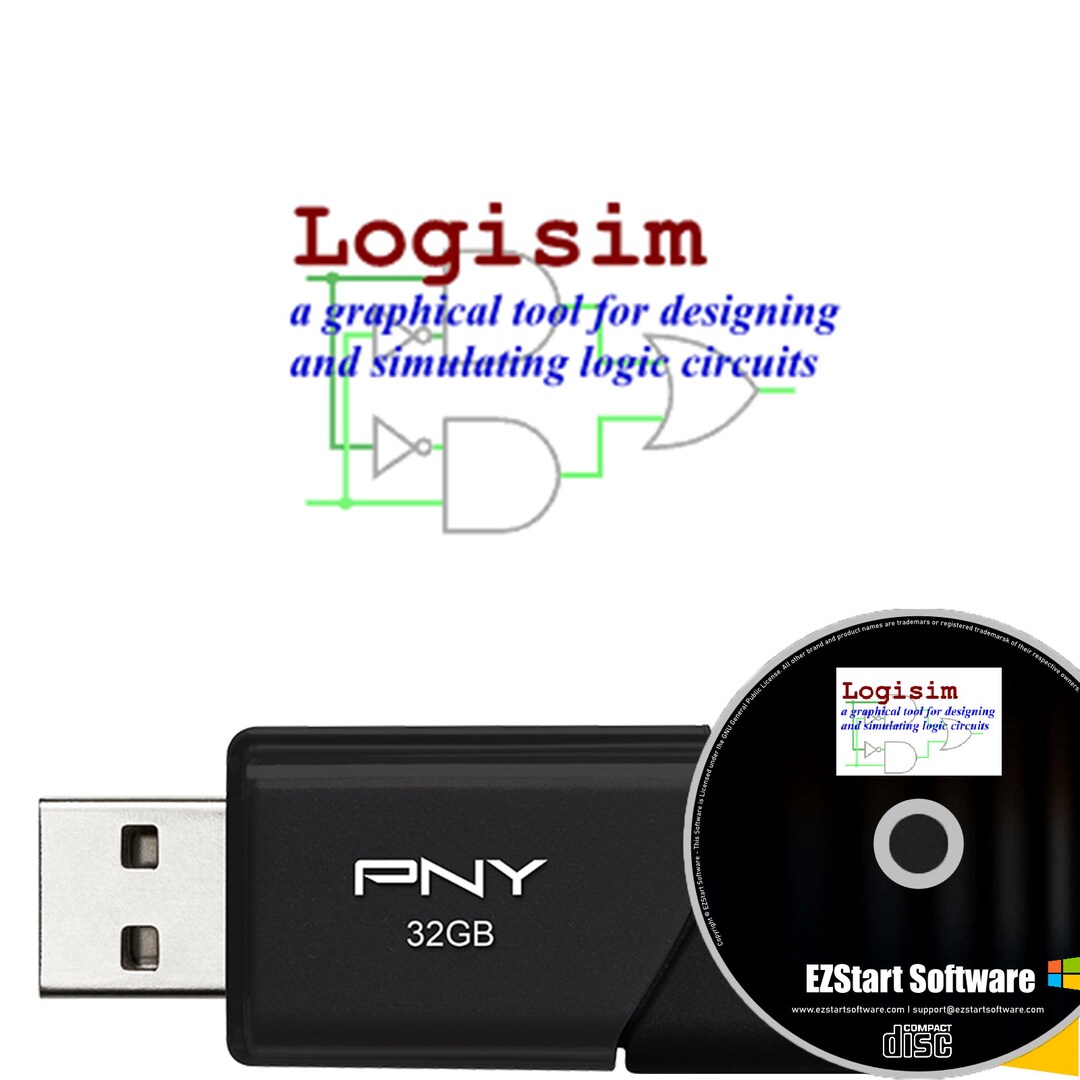 Logisim Designing & Simulating Digital Logic Circuits on CD/USB - Etsy