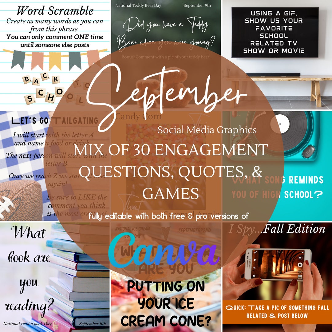 30 September Social Media Graphics | Fall Graphics |engagement Graphics ...