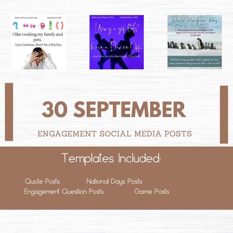 30 September Social Media Graphics | Fall Graphics |engagement Graphics ...