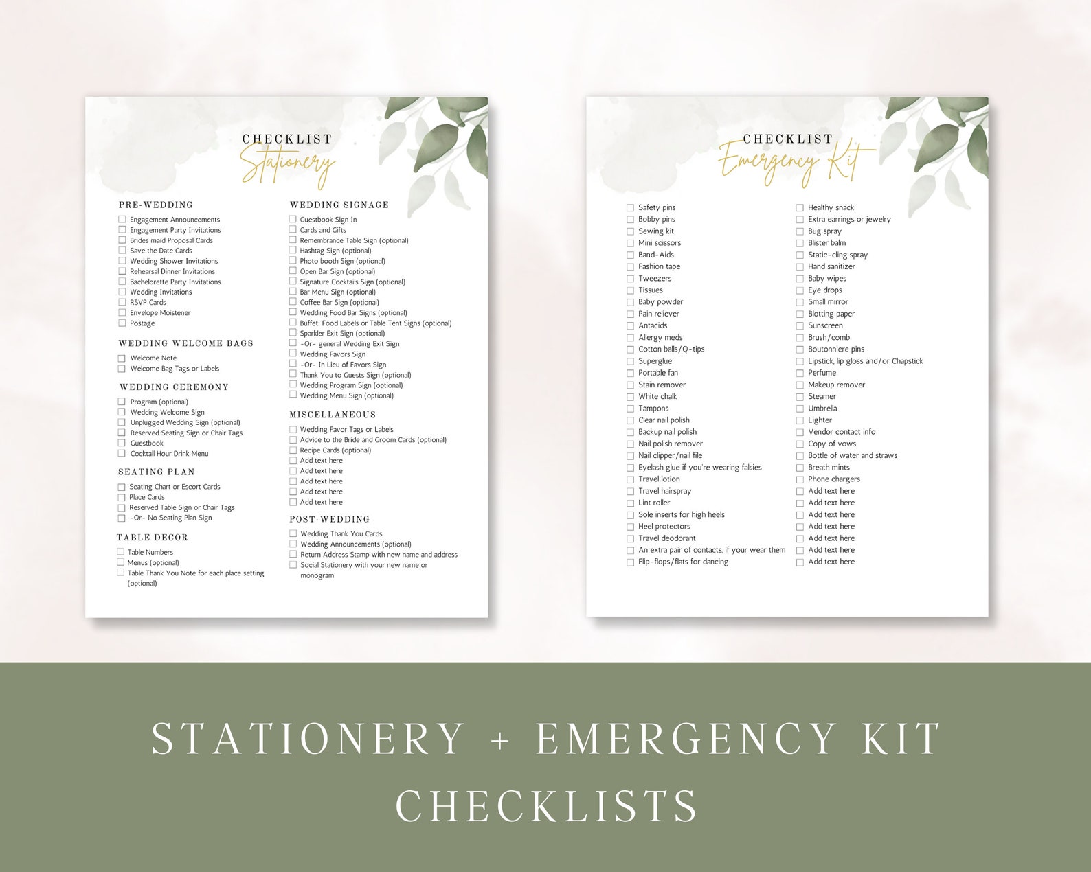 Wedding Planning Checklist, Printable Wedding Planner, Photography Shot ...