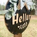 Hellur Door Hanger Porch Decor Funny Porch Sign 3D Wood Letters Laser ...