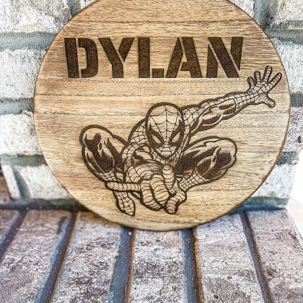 Spider Man Name Sign Svg - Etsy