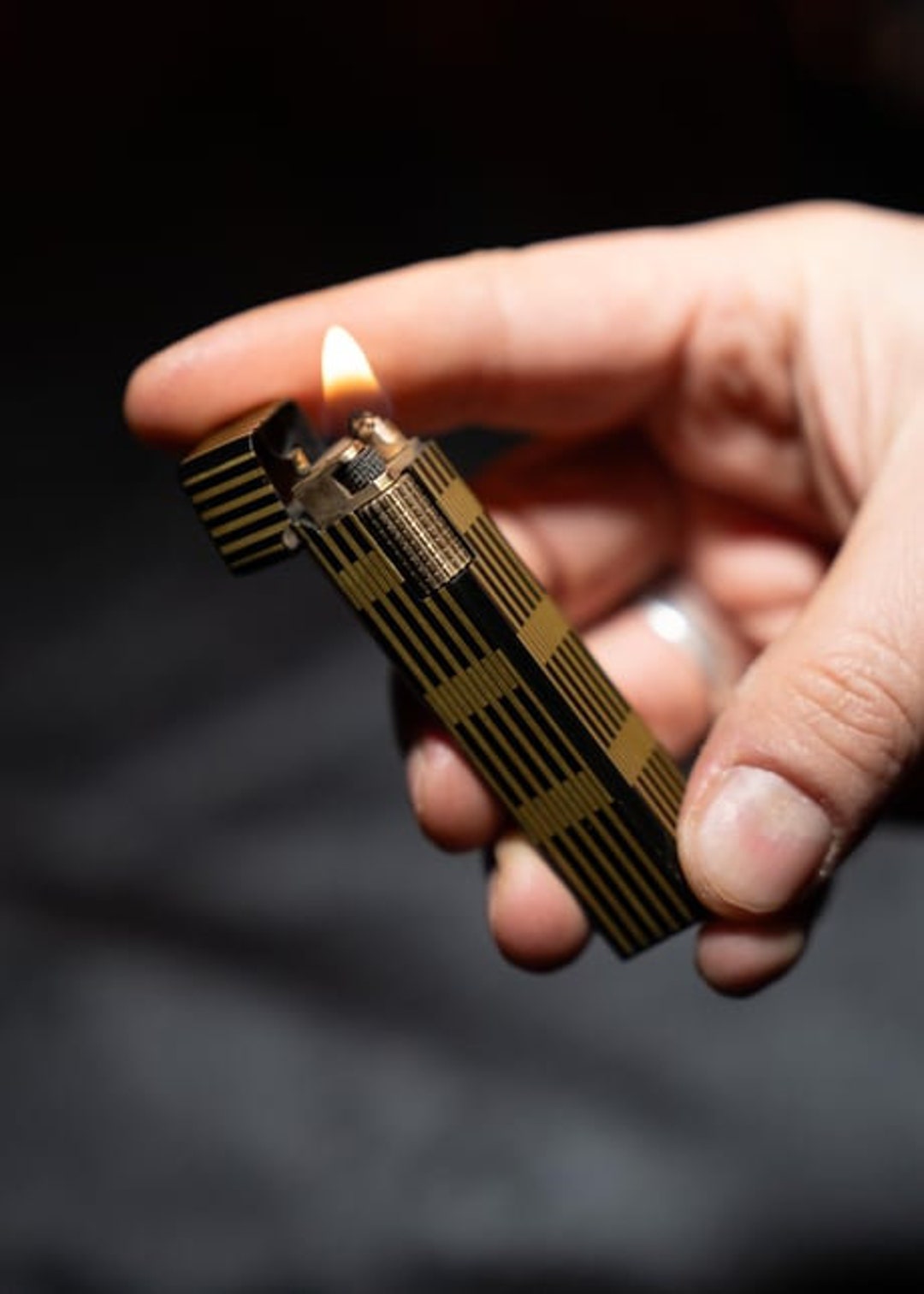 PETRA BLACK GOLD Refillable Lighter - Special Design Gift Lighter - Etsy