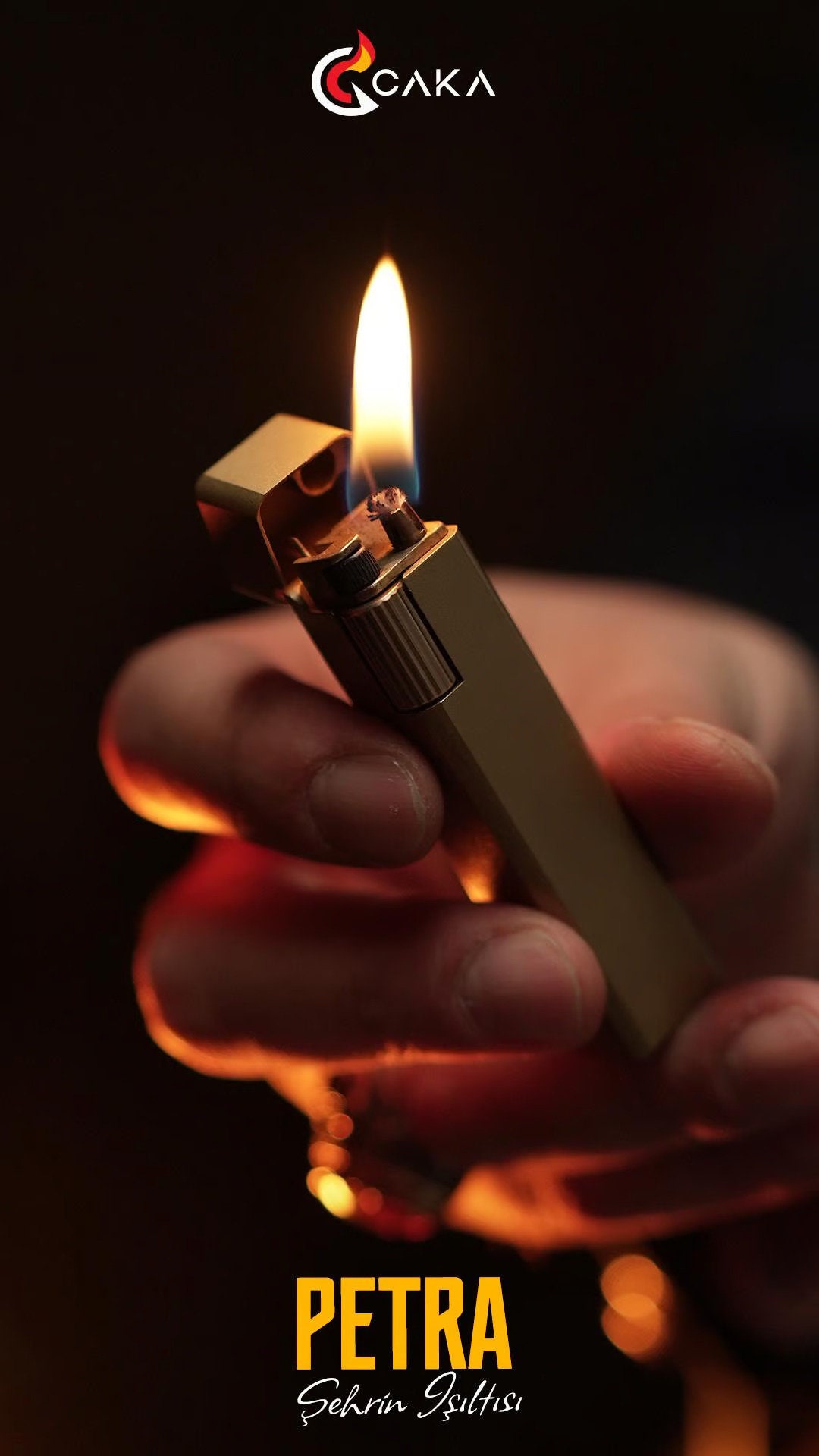 CAKA LIGHTER PETRA Special Design Solid Brass Gift Lighter - Etsy