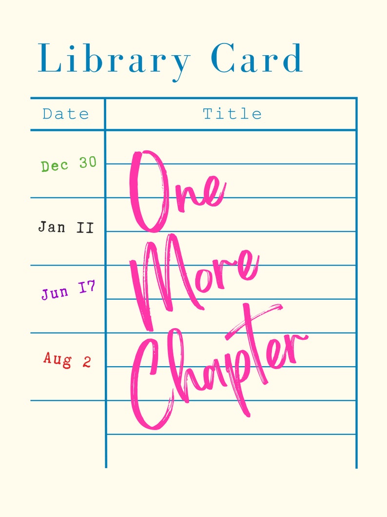 Library Card Art Print, Girly Bookish Art, Pink Library Decor, Gift for ...