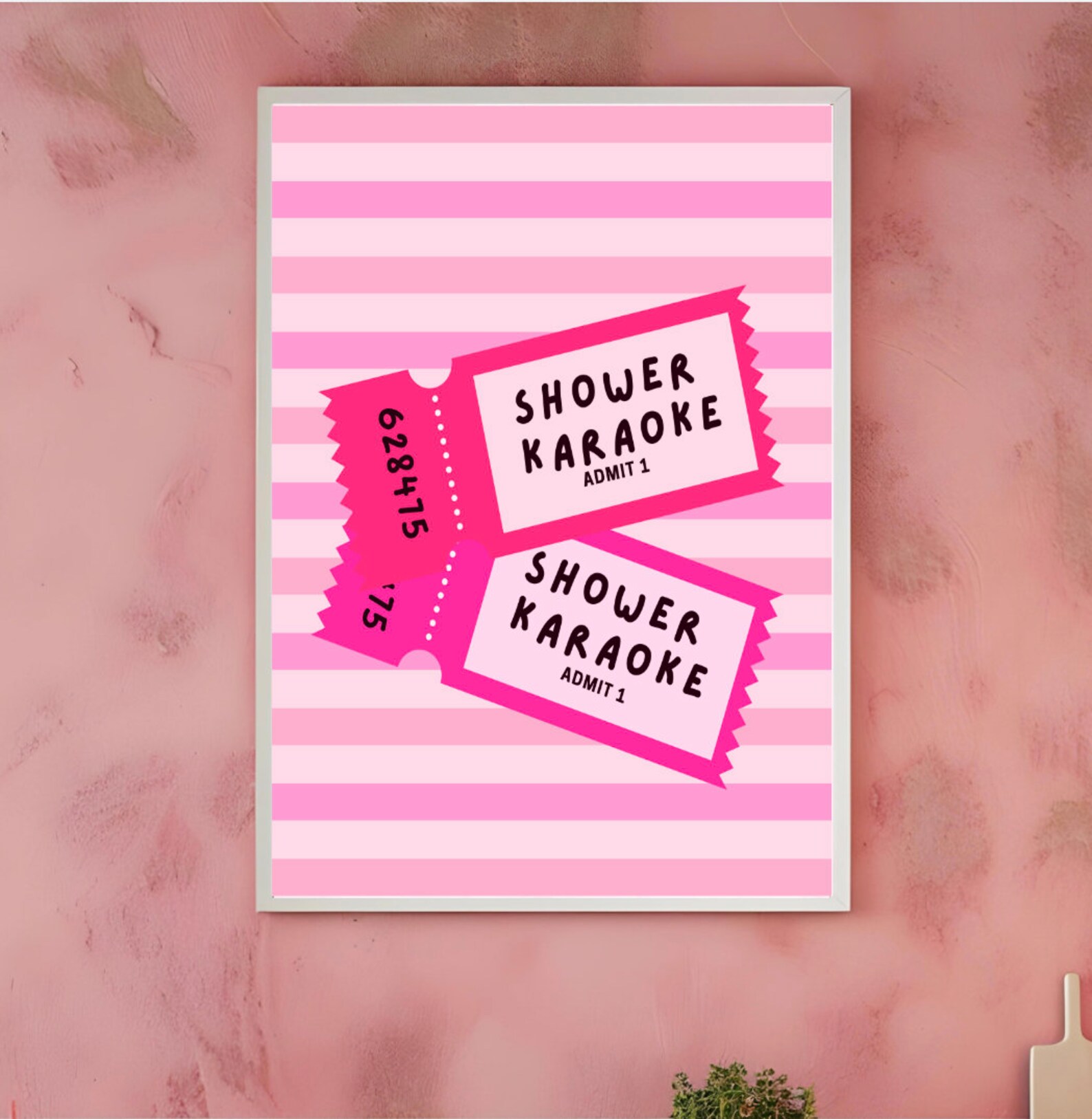Shower Karaoke Art Print, Girly Bathroom Art Print, Funny Bathroom ...