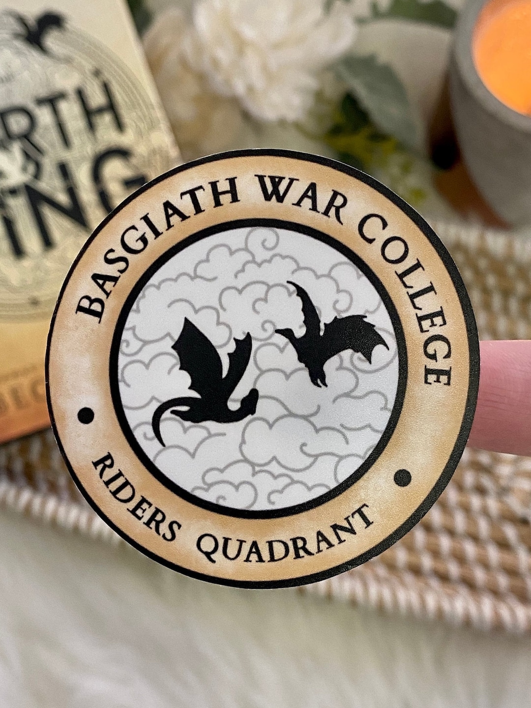 Fourth Wing Sticker: Basgiath War College Emblem (2.5 In) - Etsy
