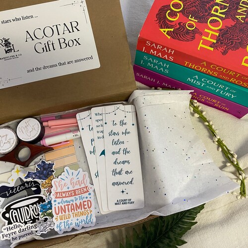 ACOTAR Gift Box Bookmarks Stickers and Annotation Kit - Etsy