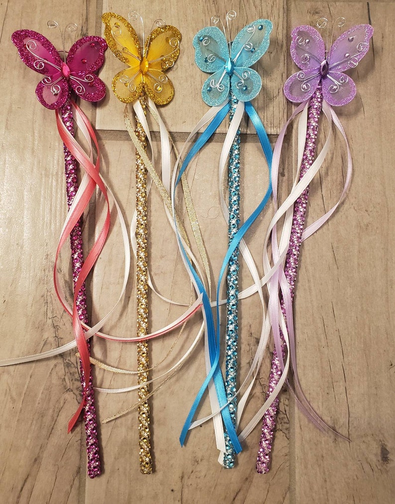Butterfly Wand Fairy Wand Princess Wand Flower Girl Wand - Etsy