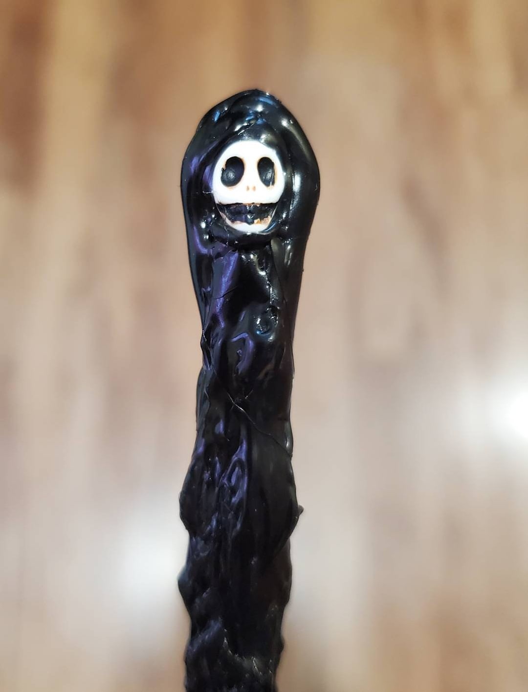 Skull Wand, Black Skull Wand, Halloween Wand, Halloween Skull Wand ...