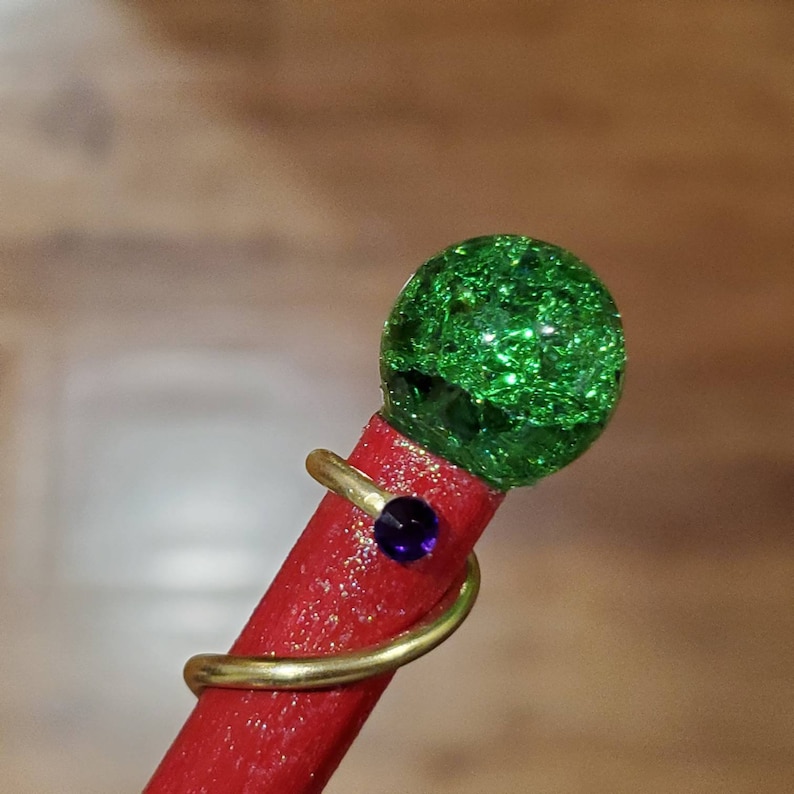 Alex Russo Wand: Wizards of Waverly Place Cosplay, Green Marble - Etsy