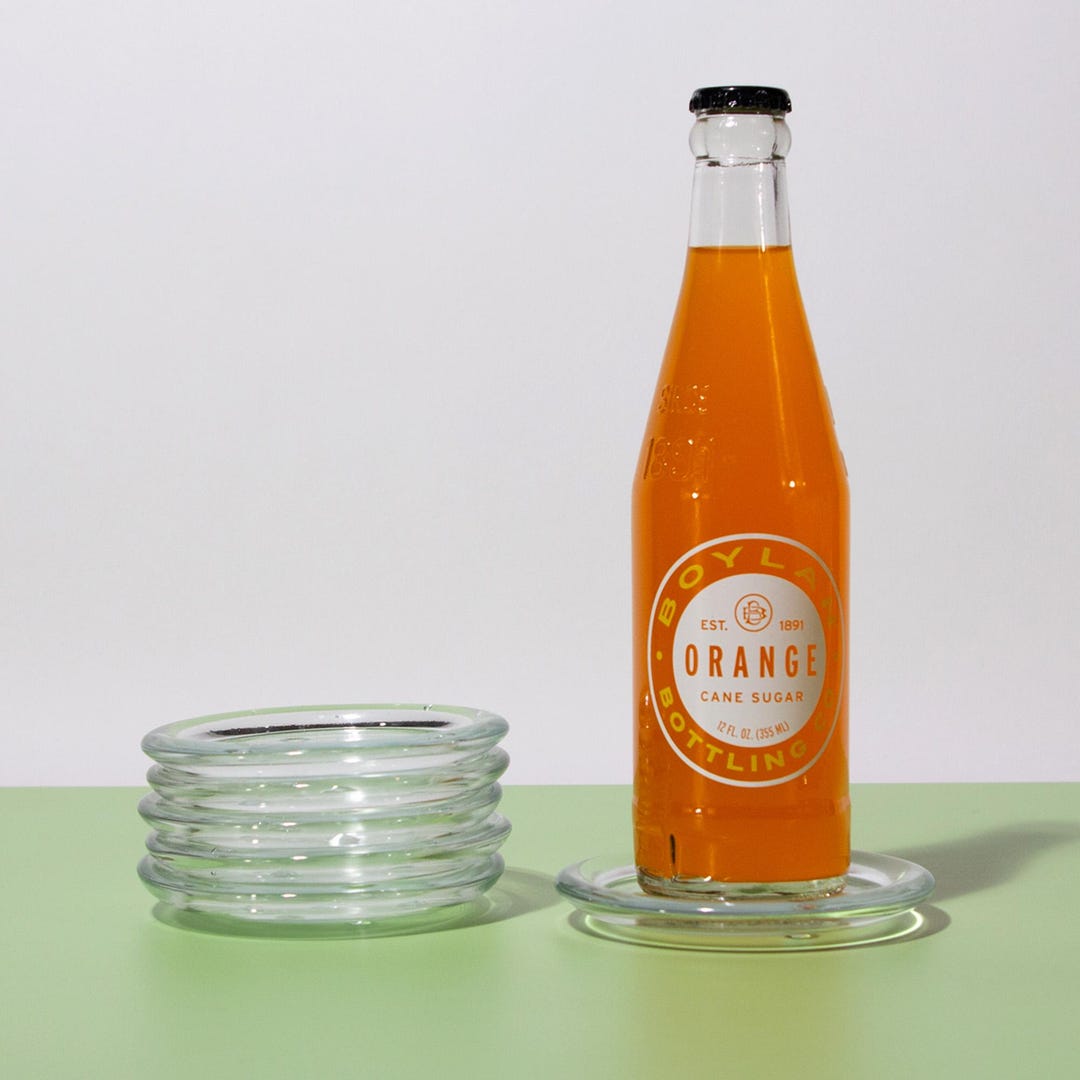 Vintage Classic Clear Glass Coasters, Set of 6, 1970s - Etsy