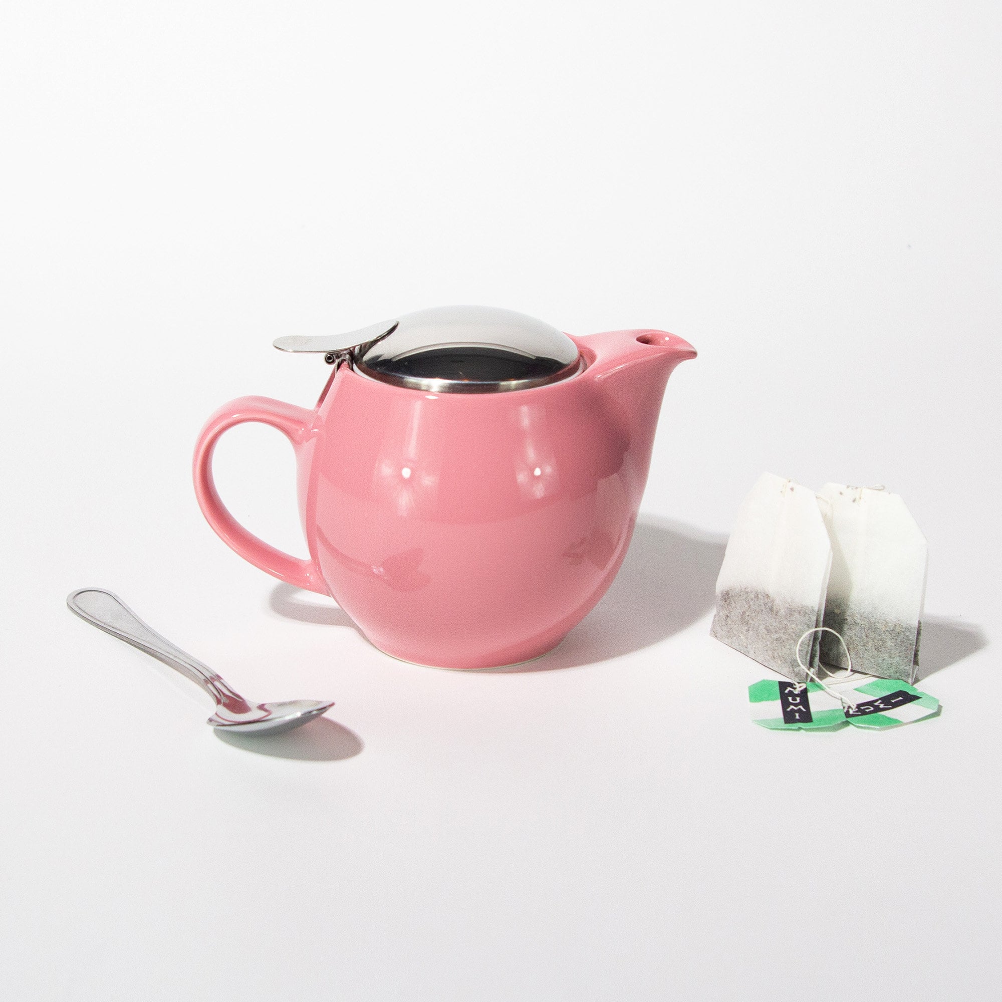 Small Pink Porcelain Teapot With Loose-leaf Tea Infuser - Etsy
