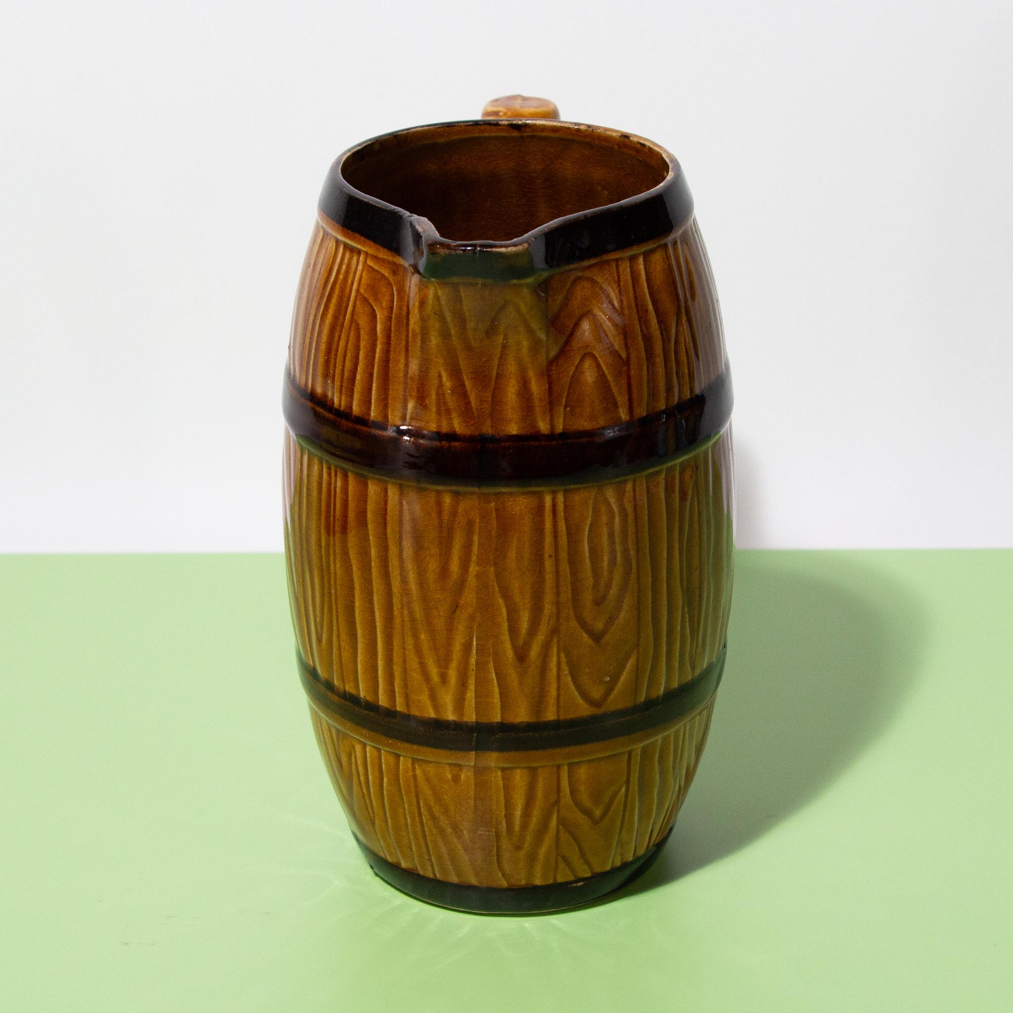 Vintage Japanese Ceramic Barrel Pitcher, 1960s - Etsy