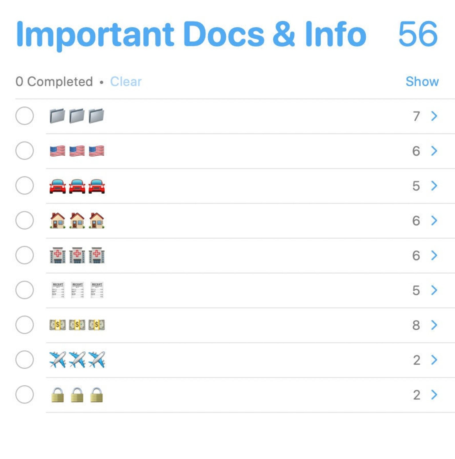Important Documents Filing System & Checklist - Etsy