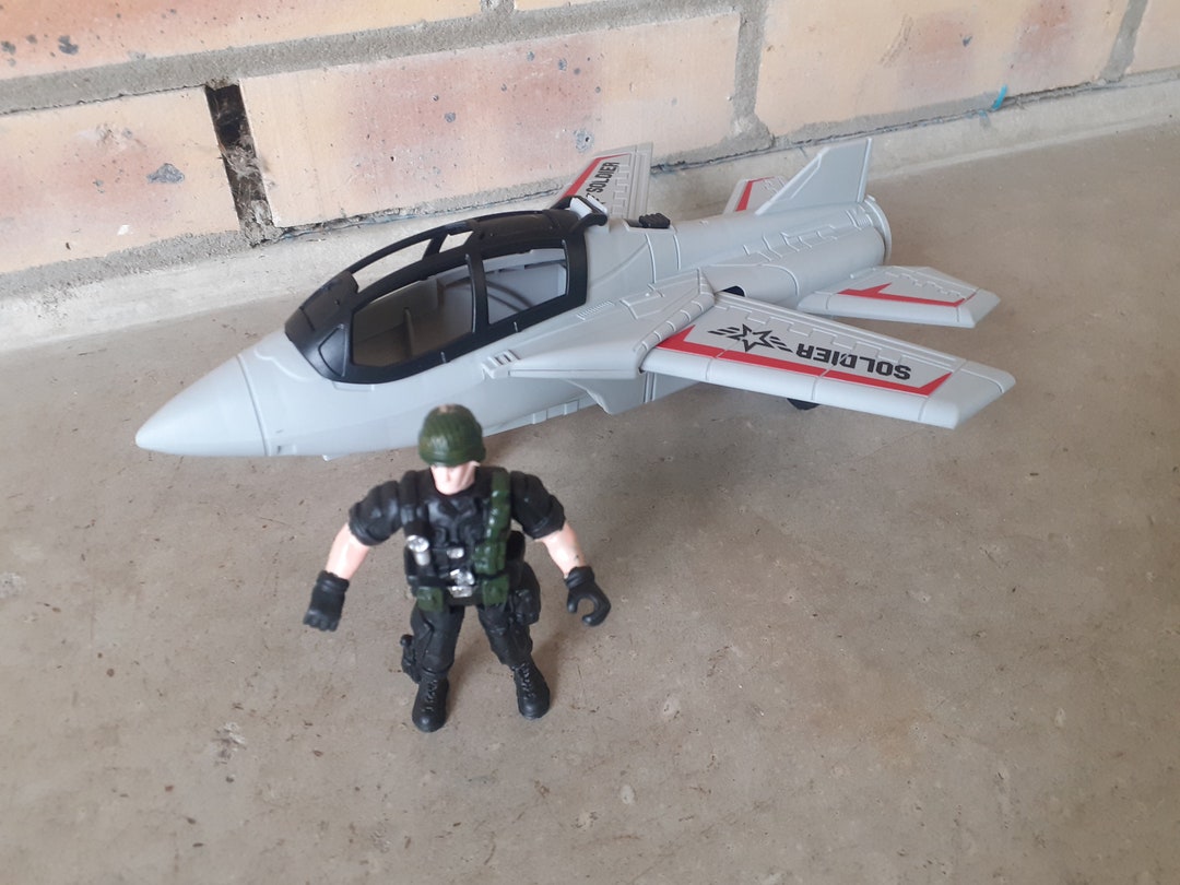 Umkytoys Combat Force Soldier Force Playset Military Army Sukhoi F22 Airplane Aircraft Jet W ...