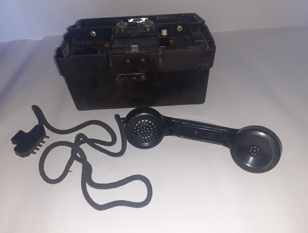 German Standard Elektrik Lorenz Military Army Field Telephone Phone ...