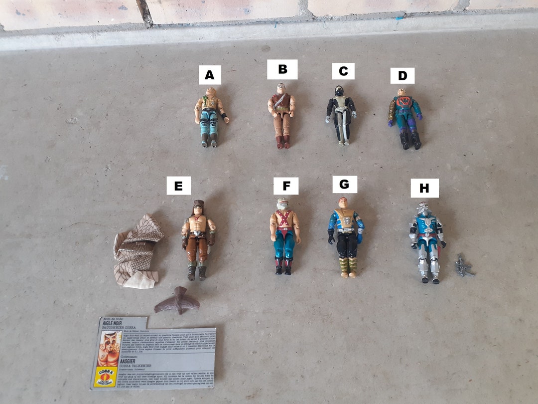 Gi Joe Buzzer Slaughter Torpedo Cesspool Raptor Big Boa Knockdown Cobra ...